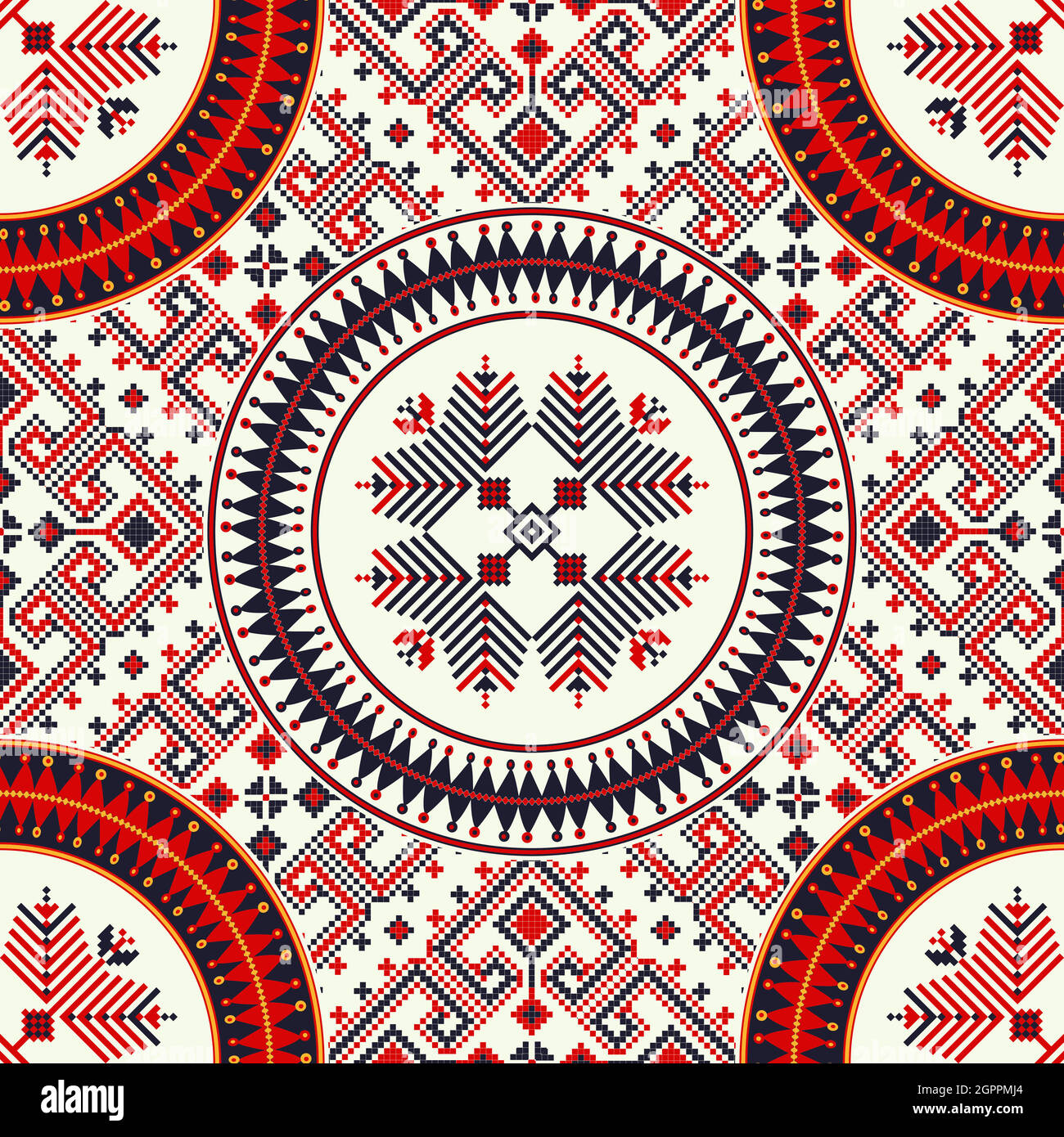 Romanian traditional pattern 60 Stock Vector Image & Art - Alamy