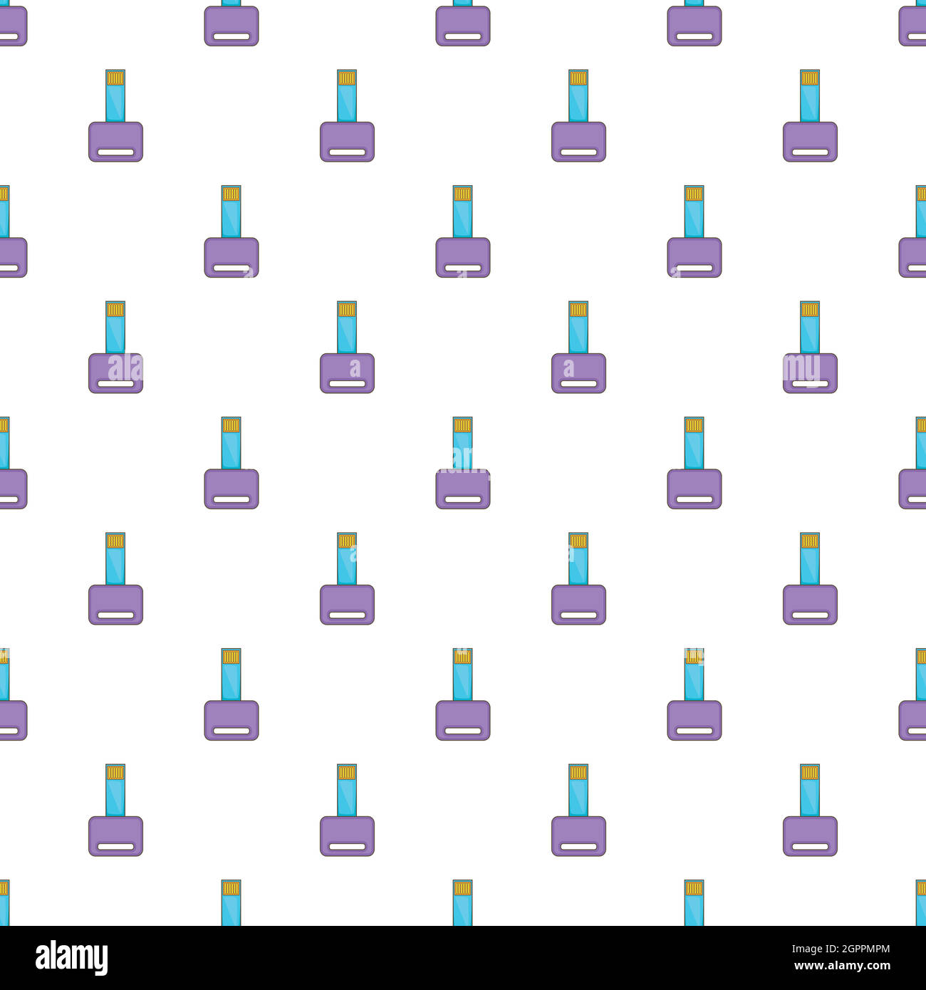 USB flash drive pattern, cartoon style Stock Vector Image & Art - Alamy