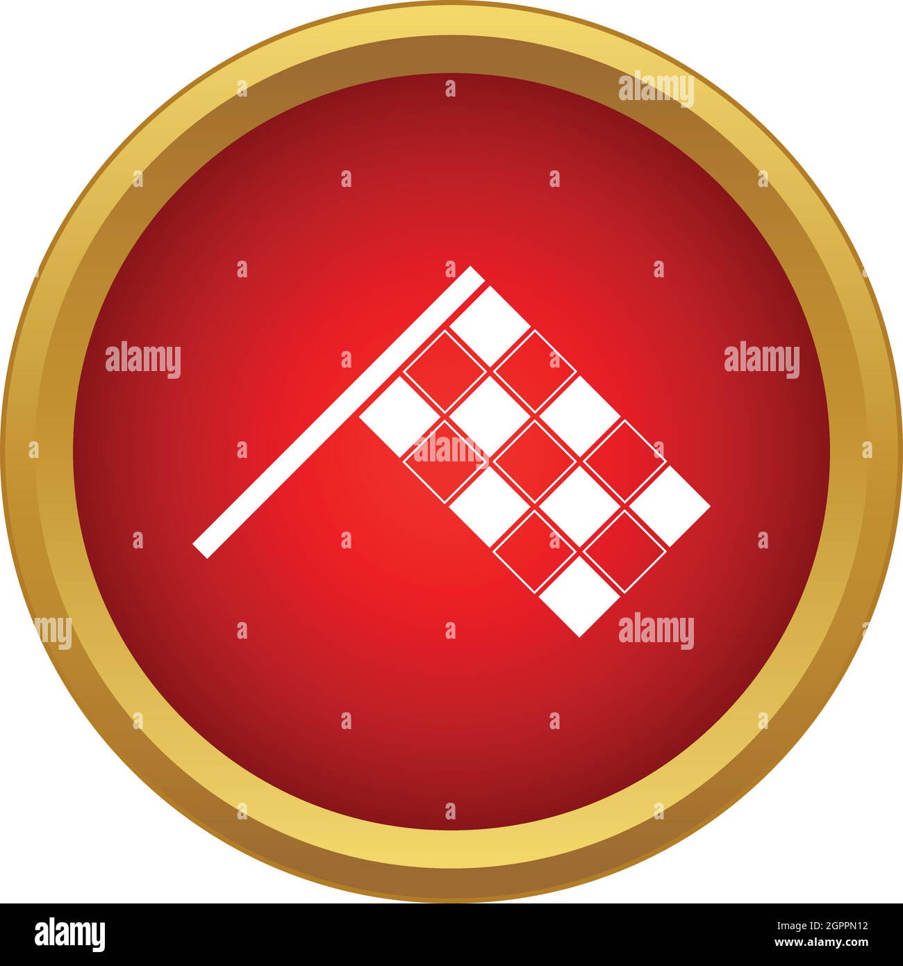 Racing flag icon, simple style Stock Vector Image & Art - Alamy