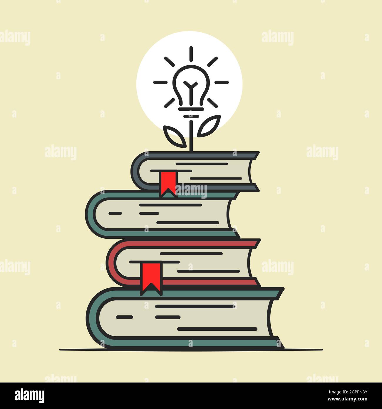 Books college Stock Vector Images - Alamy