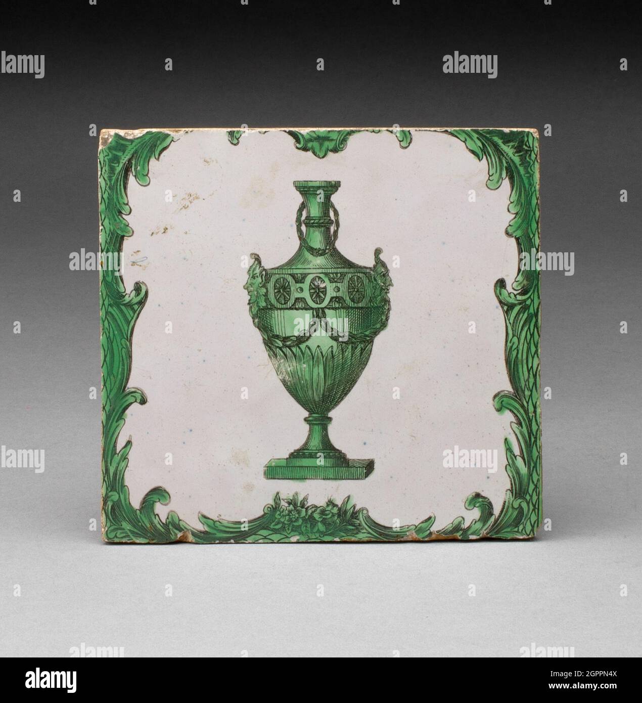 Tile, Liverpool, 1775/80 Stock Photo - Alamy