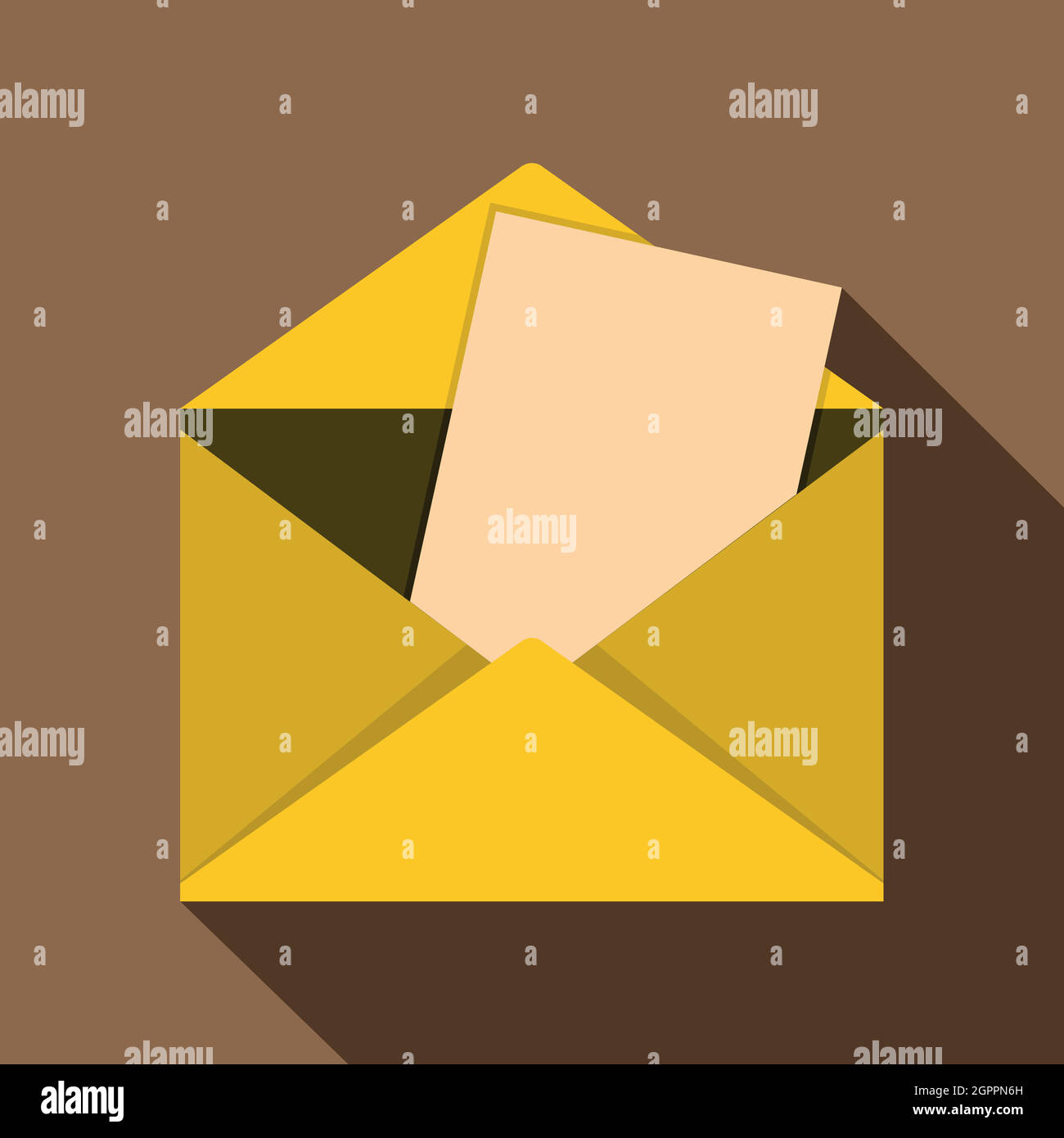 Envelope icon, flat style Stock Vector Image & Art - Alamy