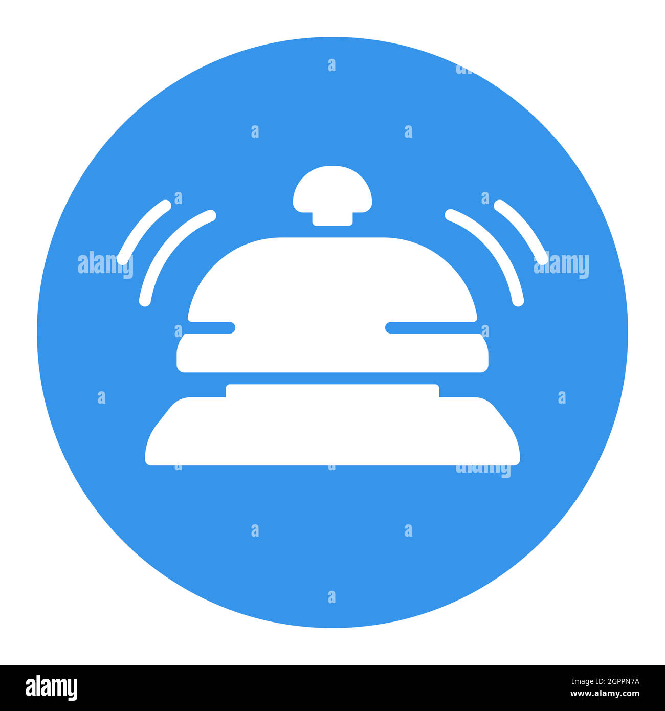 Hotel reception desk bell Stock Vector Images - Alamy