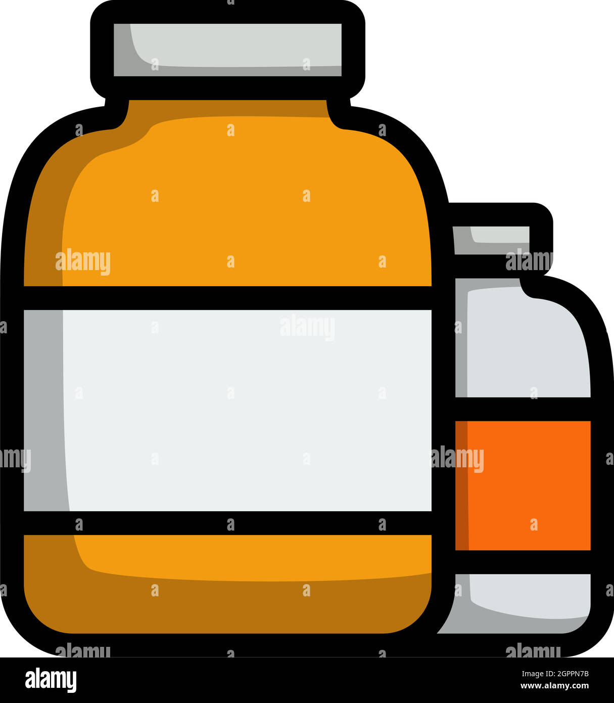 Pills Container Icon Stock Vector Image & Art - Alamy