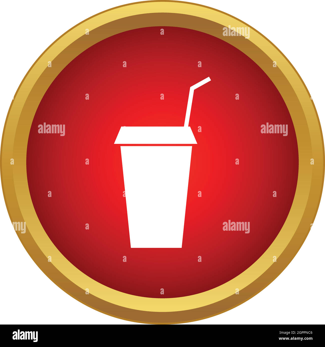 Soda straw lid Stock Vector Images - Alamy