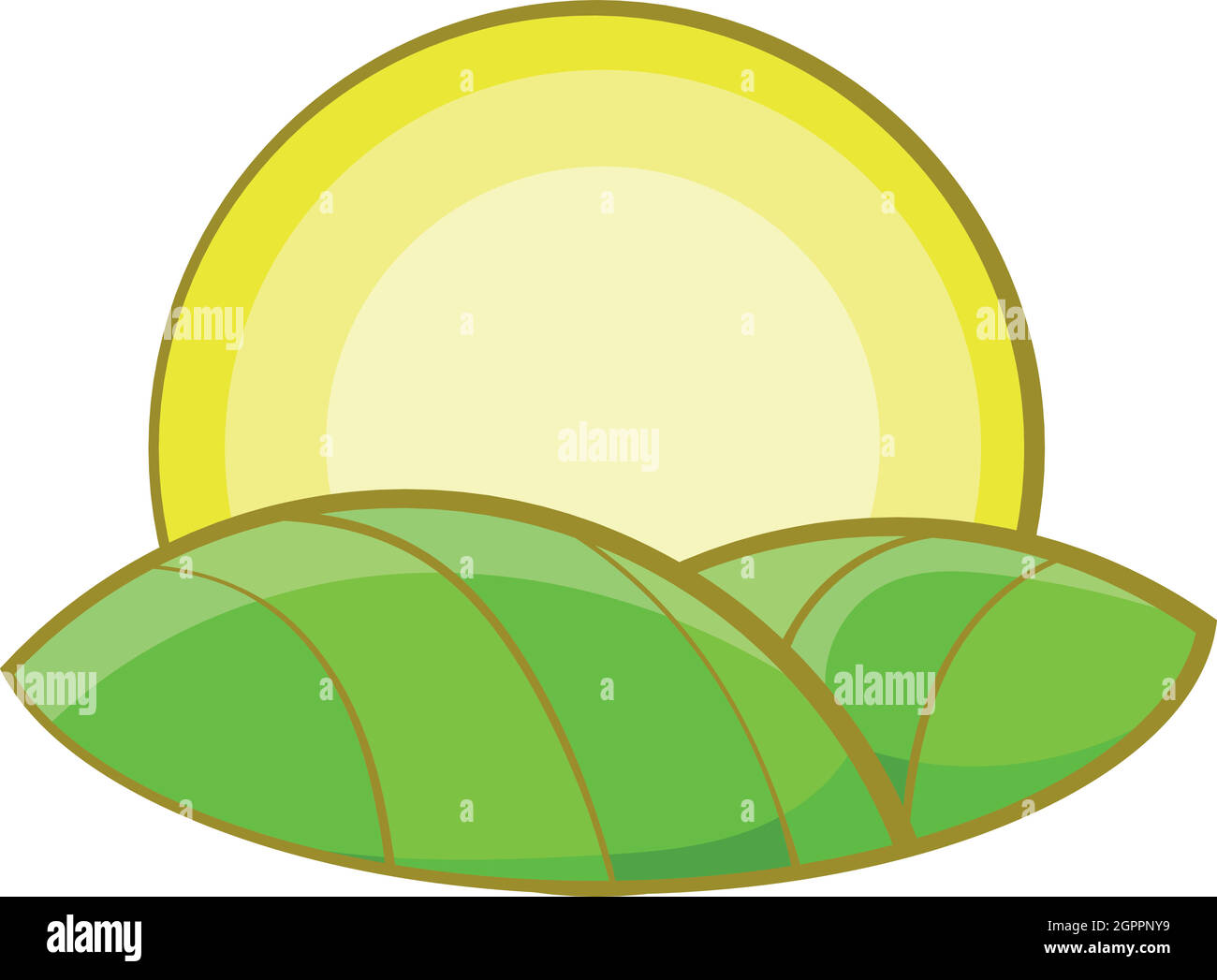 Valley fields Stock Vector Images - Alamy