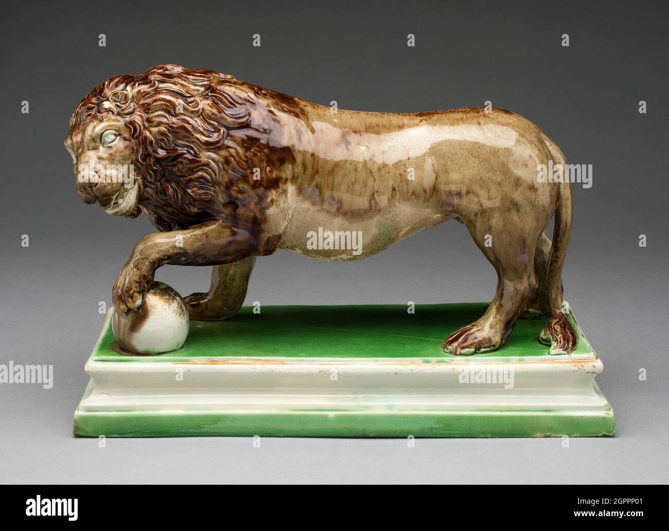 Lion (One of a Pair), Staffordshire, c. 1785 Stock Photo - Alamy
