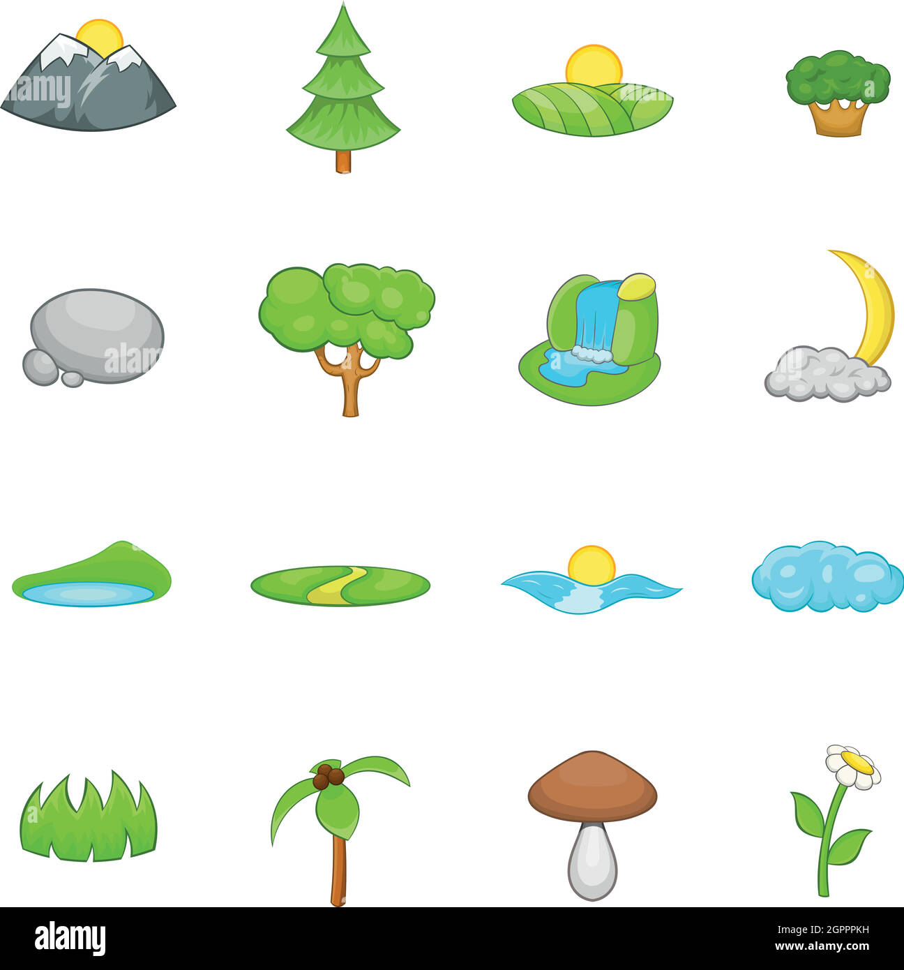 Mountains landscape sea Cut Out Stock Images & Pictures - Alamy