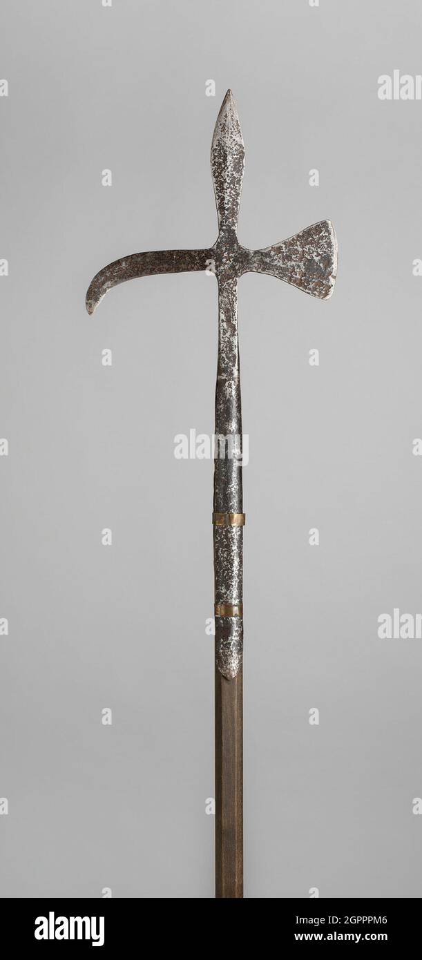 Poleaxe, Europe, 19th century in the late medieval style Stock Photo ...