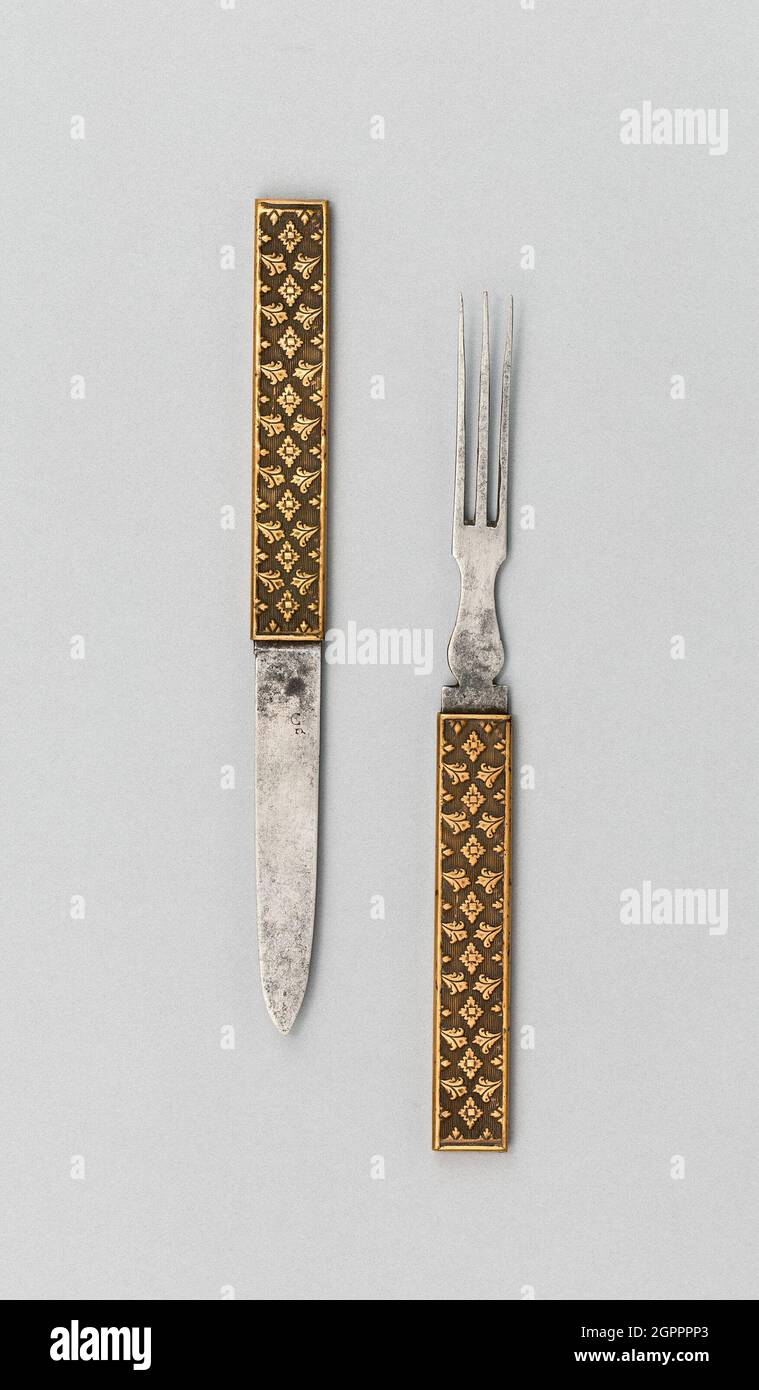 Knife and Fork, Europe, 19th century Stock Photo - Alamy