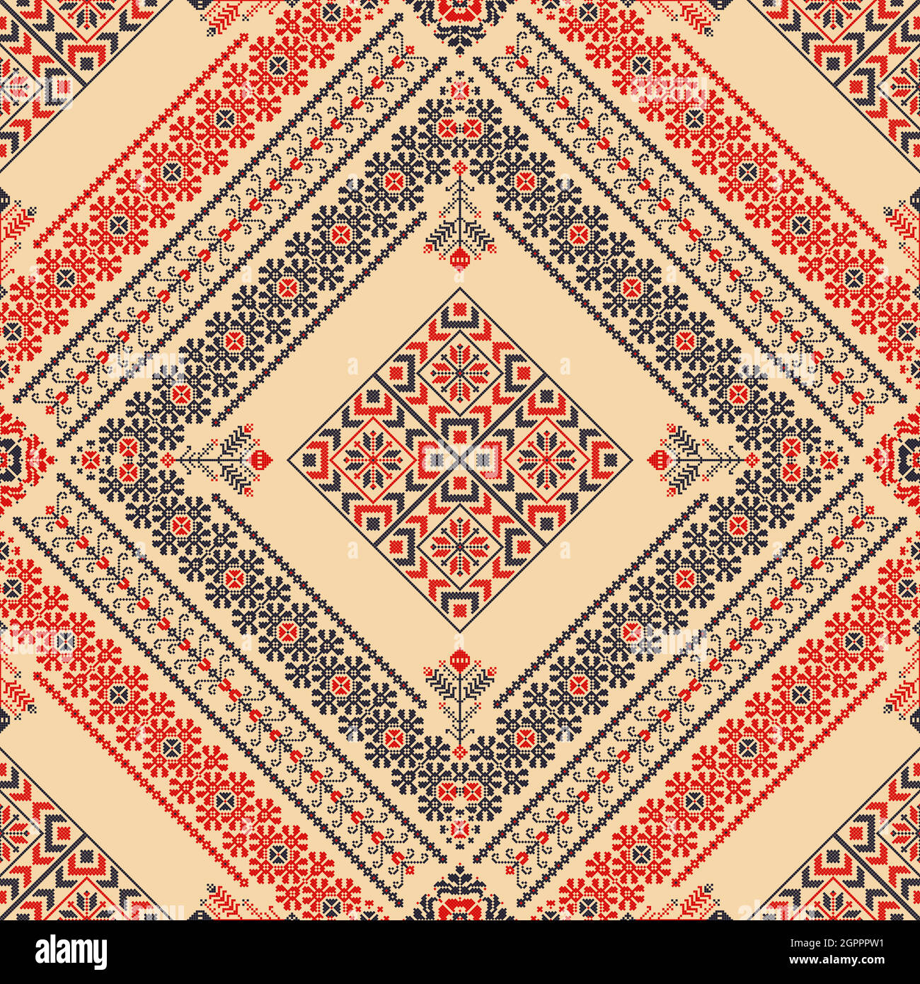 Romanian traditional pattern 119 Stock Vector Image & Art - Alamy