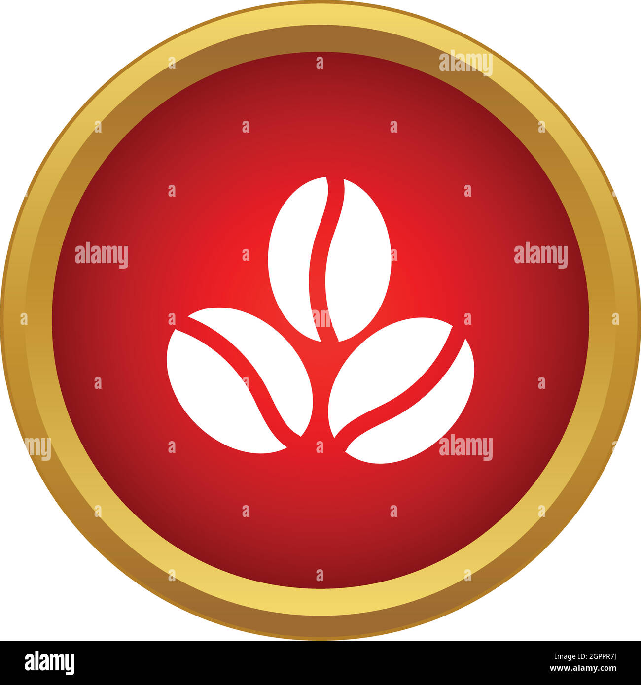 Coffee beans in cappuccino Stock Vector Images - Alamy