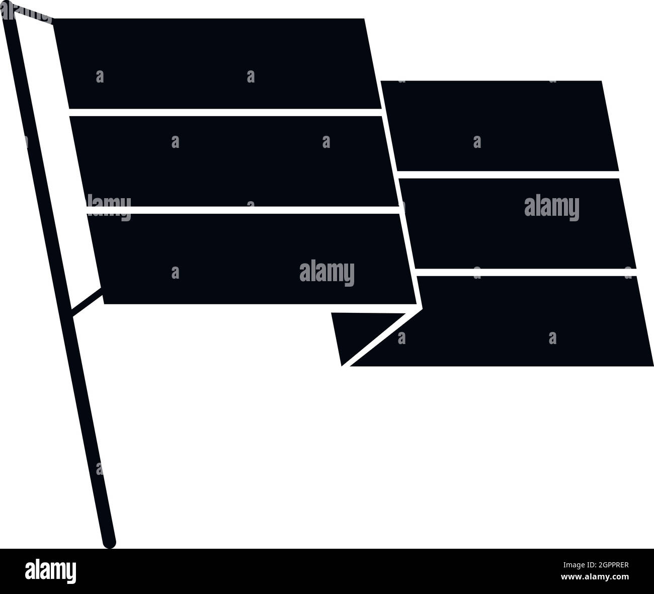 Blank black flag hi-res stock photography and images - Alamy