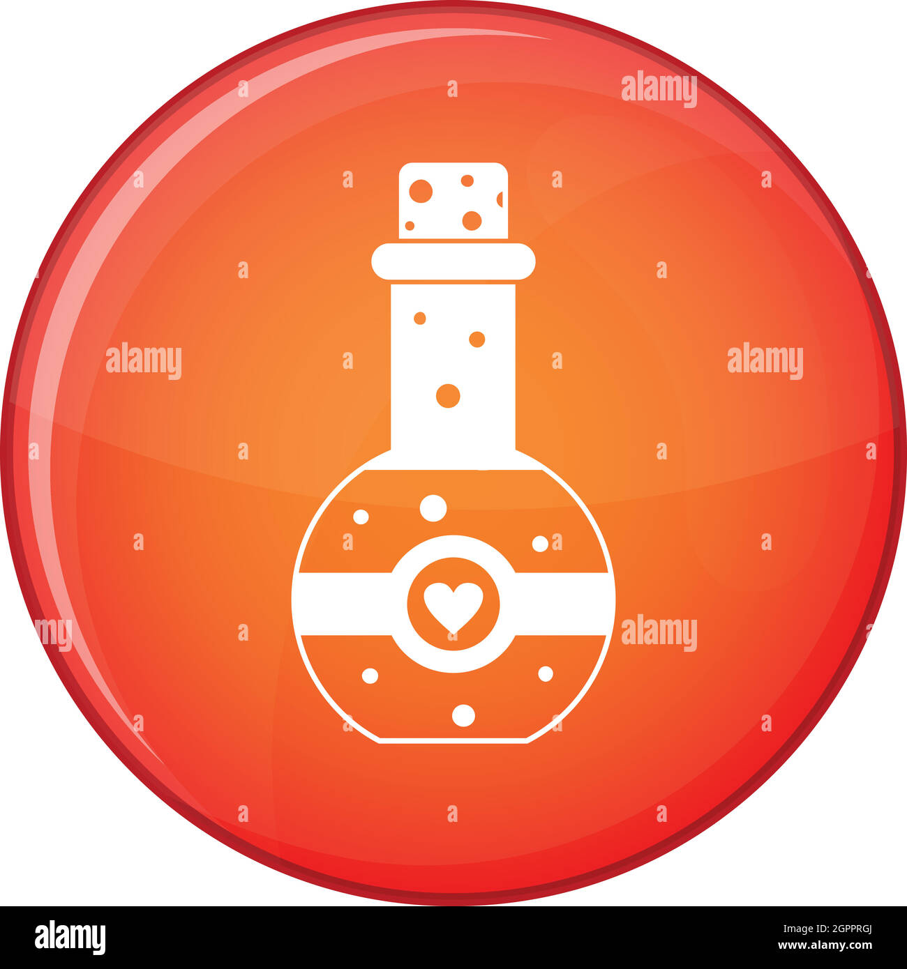 Flask of love elixir icon, flat style Stock Vector Image & Art - Alamy