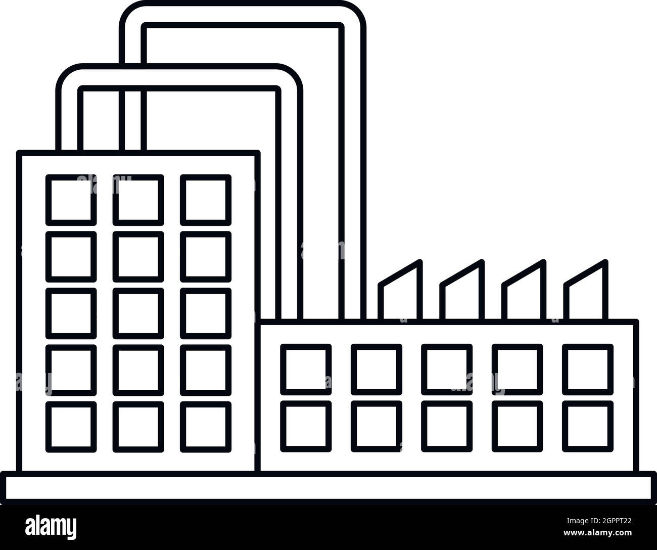 Power plant icon outline hi-res stock photography and images - Alamy
