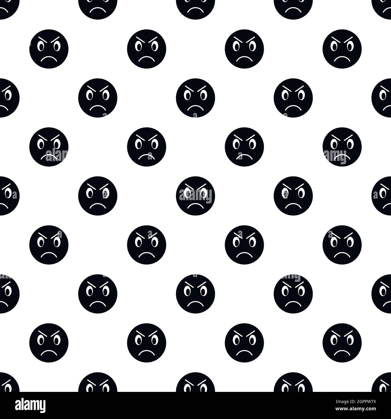 Evil smiley pattern, simple style Stock Vector Image & Art - Alamy