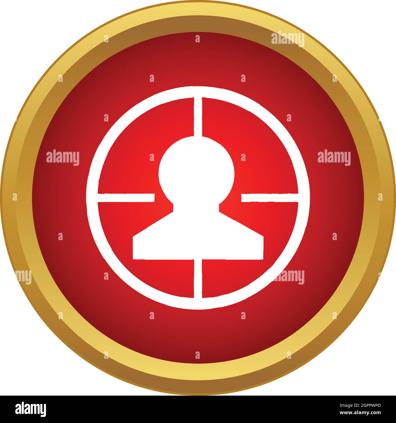 Optical sight icon in simple style Stock Vector Image & Art - Alamy