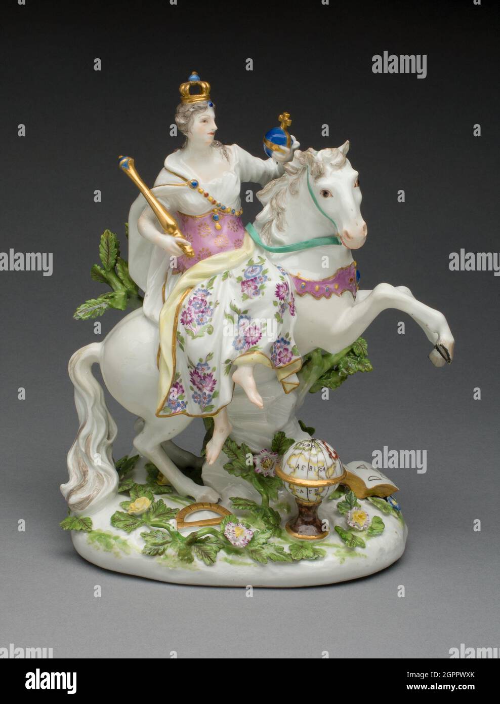 Allegorical Figure Representing Europe, Meissen, 1746 Stock Photo - Alamy