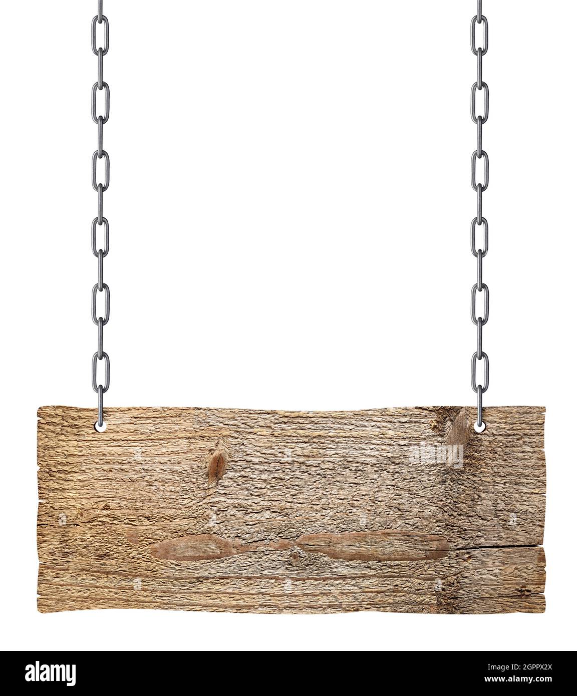 wooden sign chain ropesignboard signpost Stock Photo - Alamy