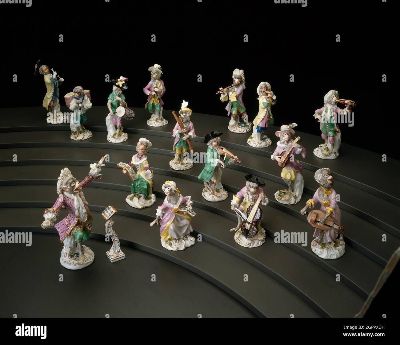 Music Stand for the Monkey Band, Meissen, c. 1765 Stock Photo - Alamy