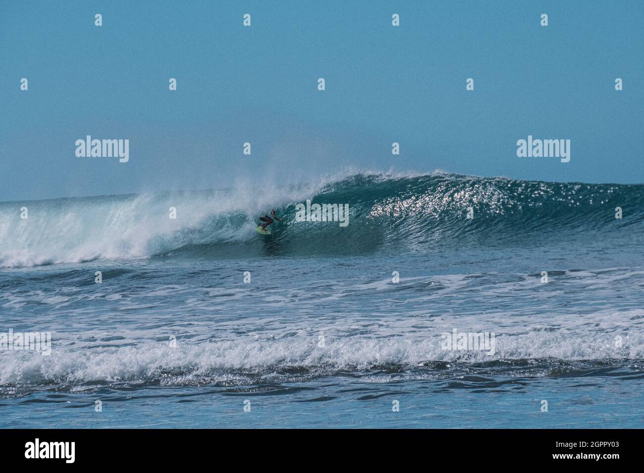 surf perfect spot barrel Stock Photo - Alamy