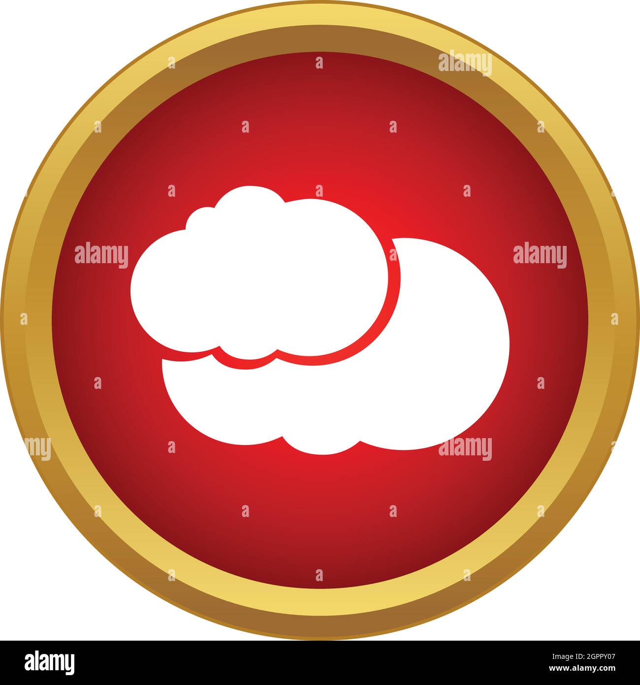 Two Clouds Icon Simple Style Stock Vector Image And Art Alamy