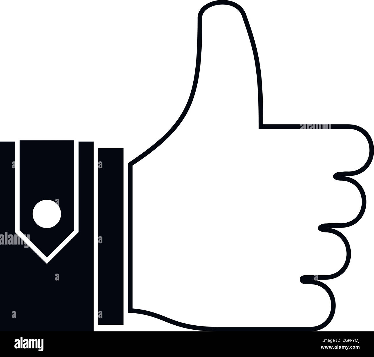 Simple sign thumbs hi-res stock photography and images - Alamy