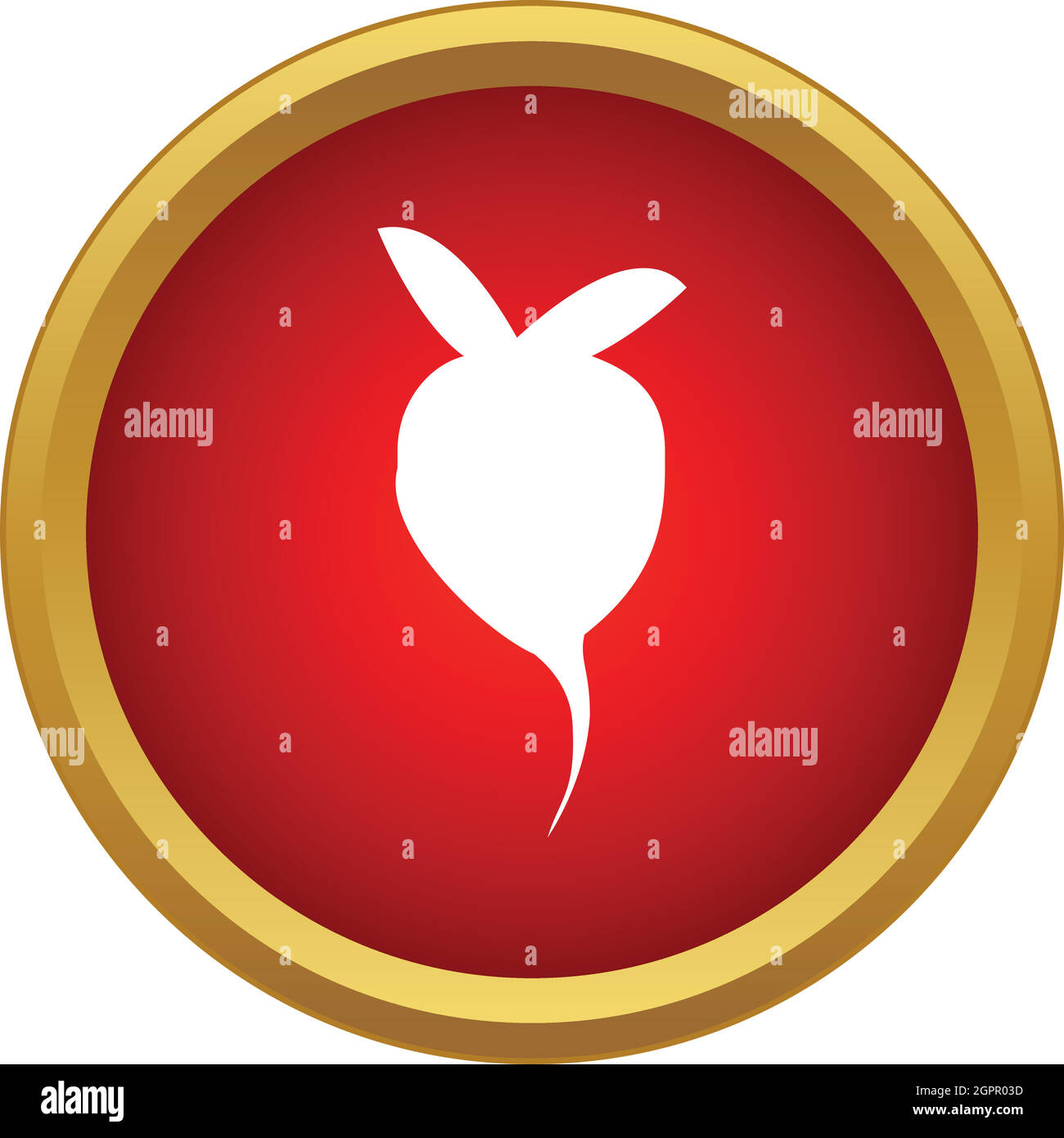 Radish icon in simple style Stock Vector Image & Art - Alamy