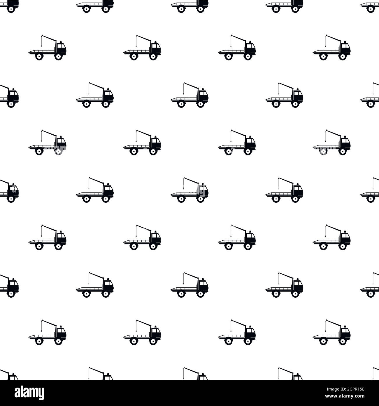Tow truck pattern, simple style Stock Vector Image & Art - Alamy