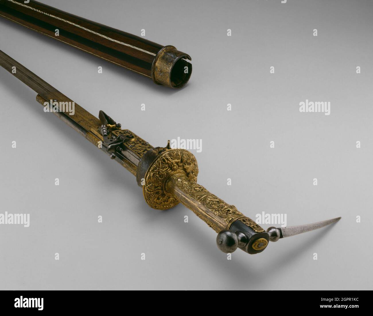 Walking Stick-Hammer-Sword-Wheellock Pistol, Augsburg, 1590/1600 Stock ...