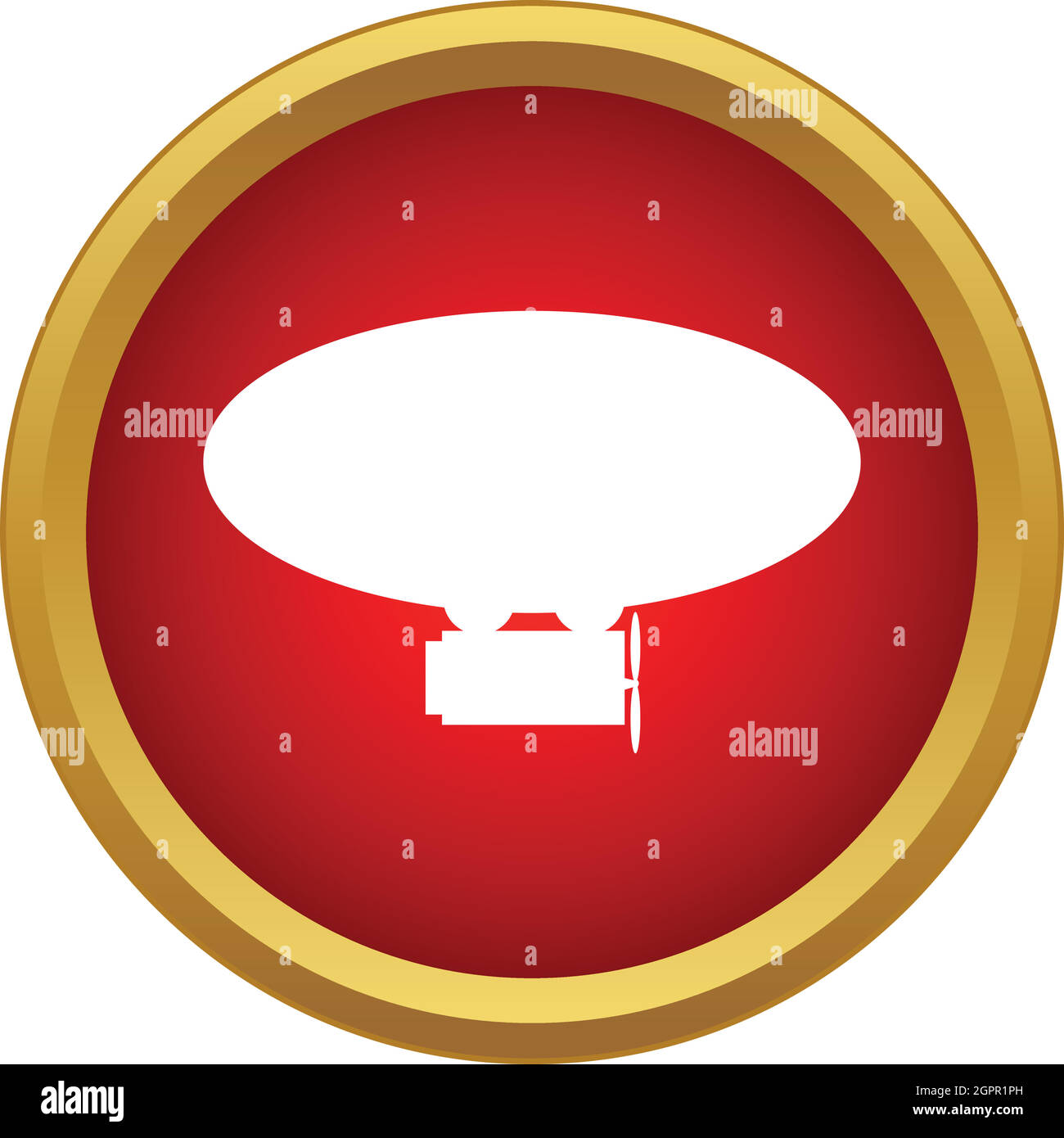 Airship icon in simple style Stock Vector Image & Art - Alamy