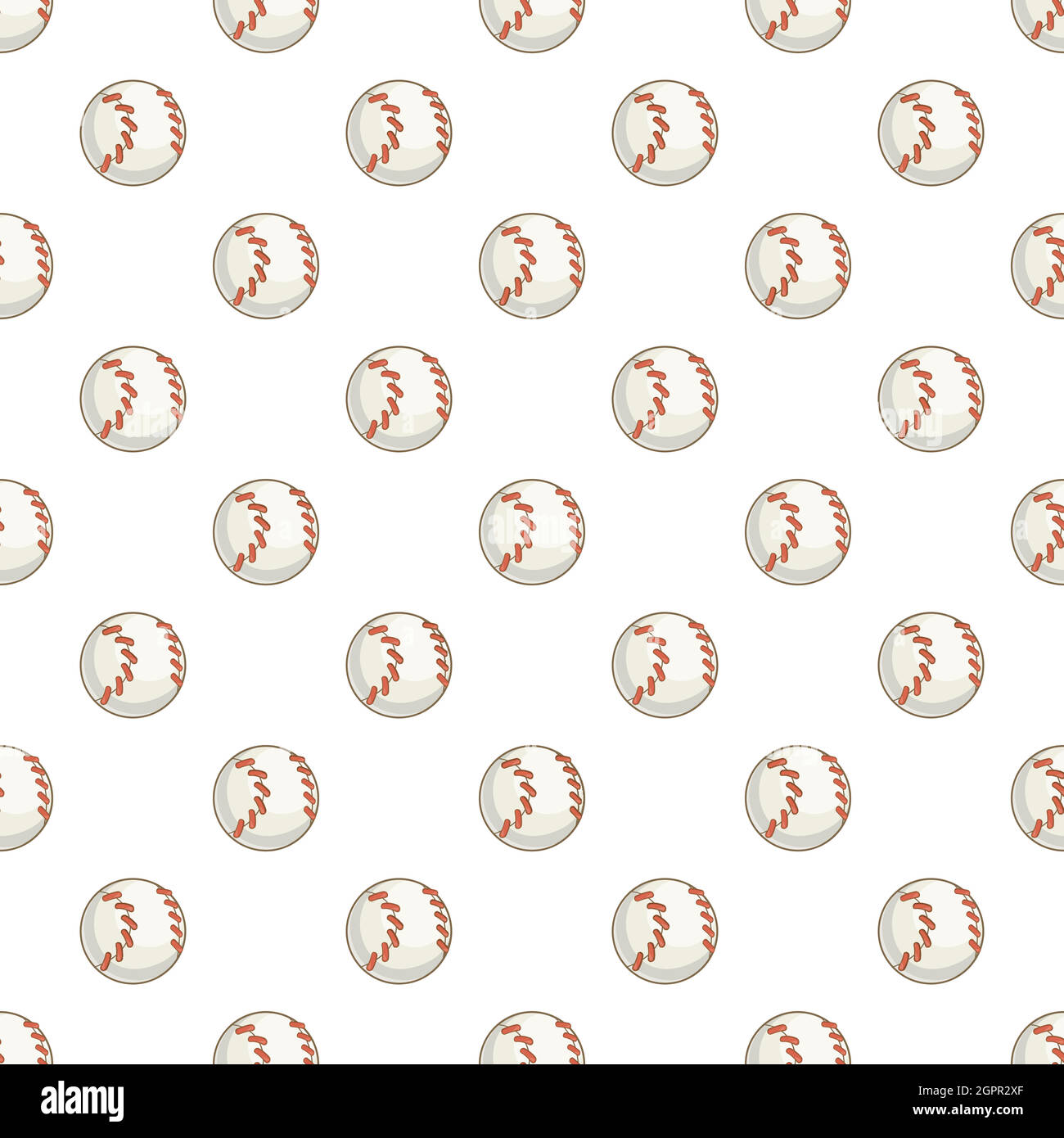 Baseball ball pattern, cartoon style Stock Vector Image & Art - Alamy