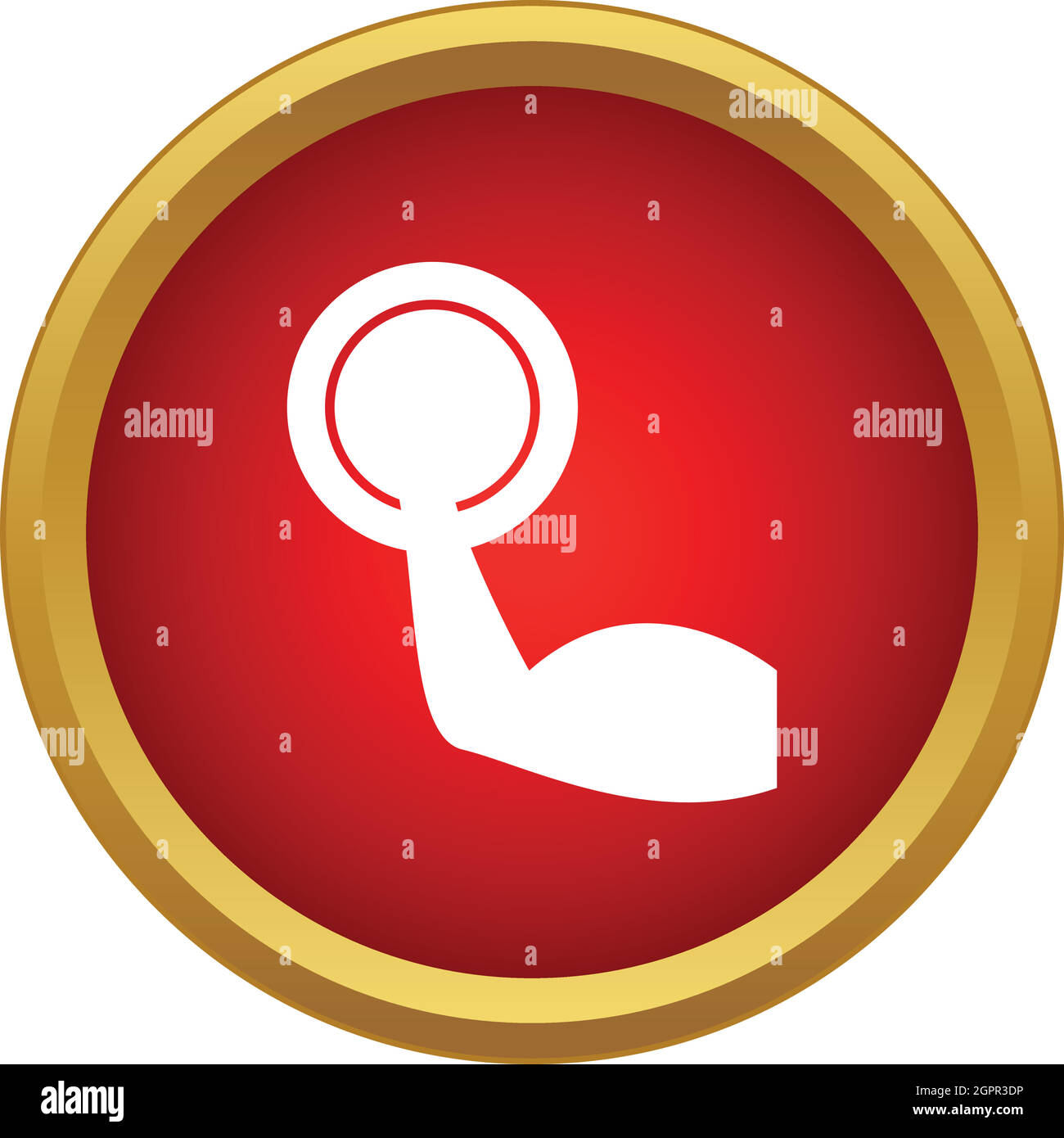 Badge icon arm holding Stock Vector Images - Alamy
