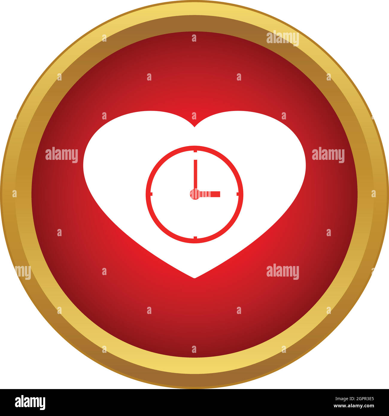 Watch heart icon, simple style Stock Vector Image & Art - Alamy