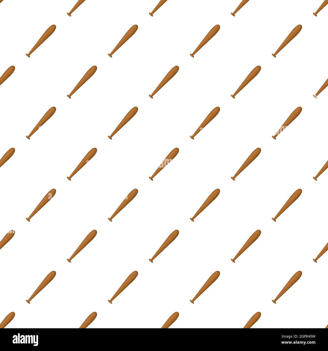Baseball bat pattern, cartoon style Stock Vector Image & Art - Alamy