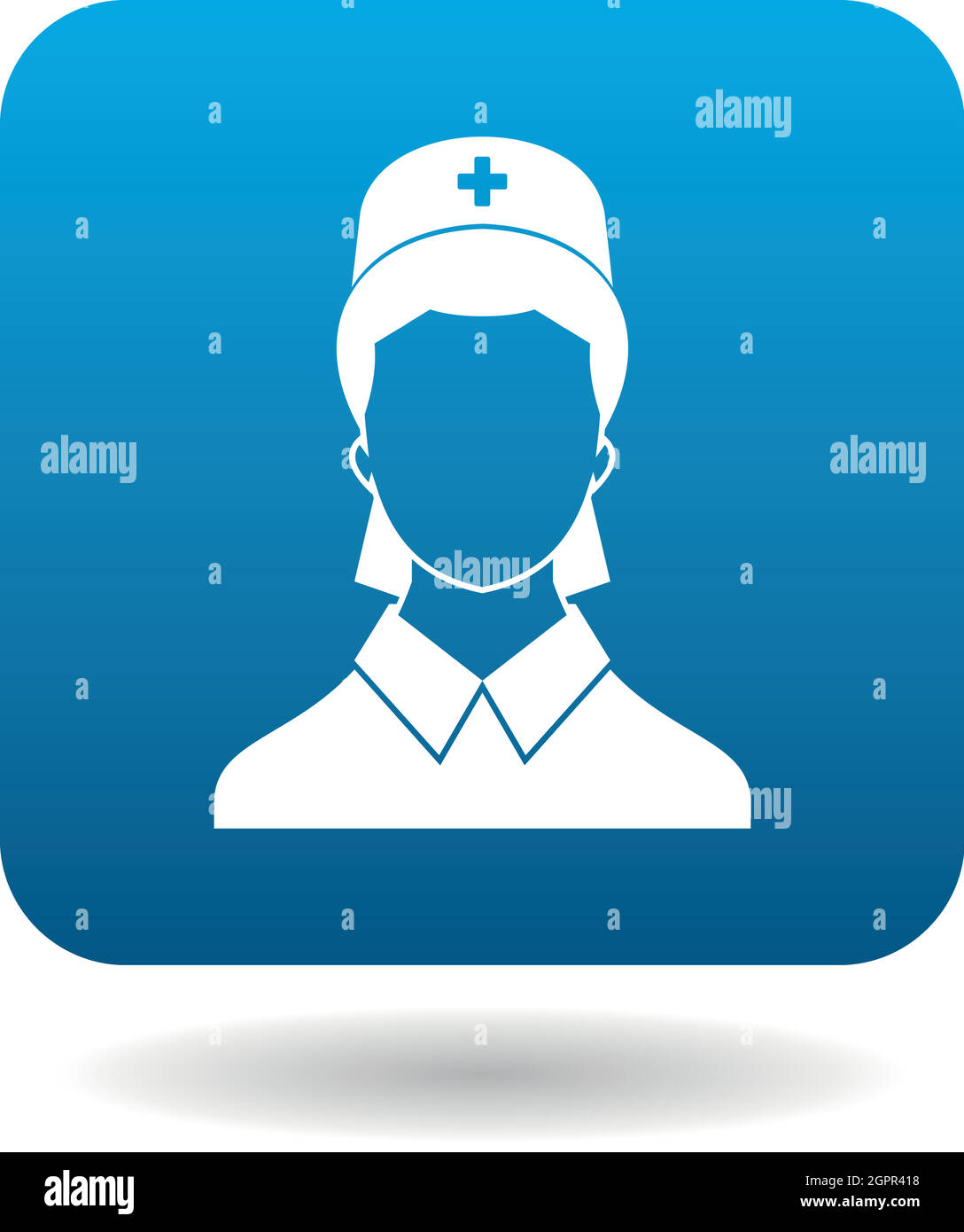 Hospital nurse in white Stock Vector Images - Alamy