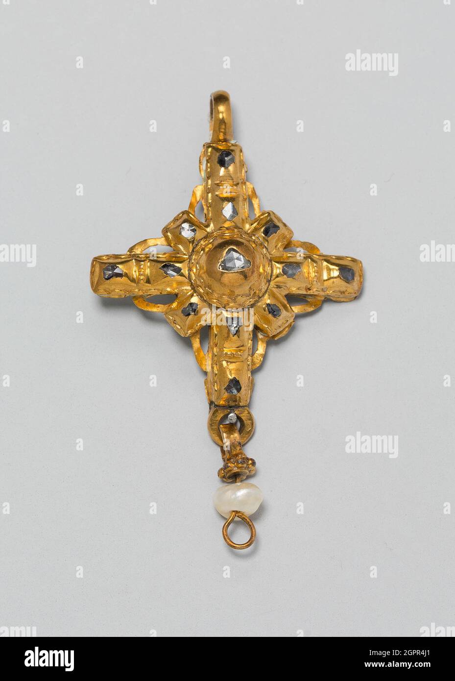 Pendant Cross, Spain, c. 1650-c. 1700 Stock Photo - Alamy