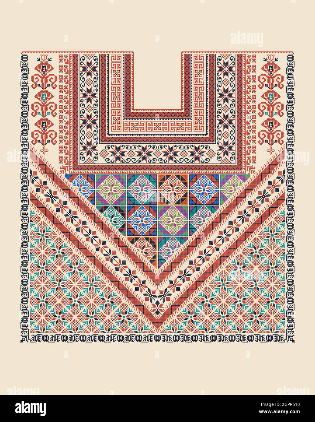 Palestinian scarf Stock Vector Images - Alamy