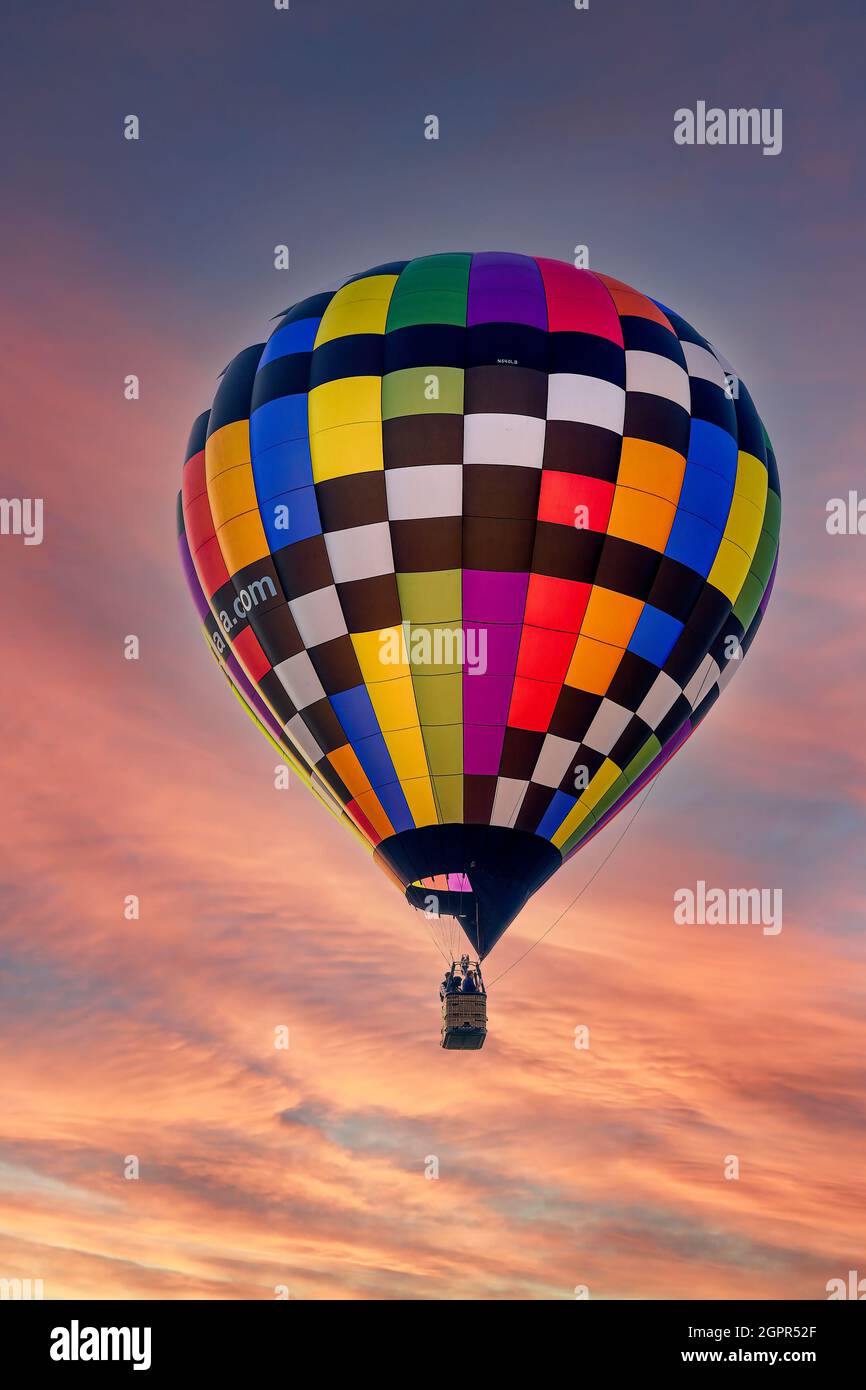 Colorful Hot Air Balloon Stock Photo - Alamy