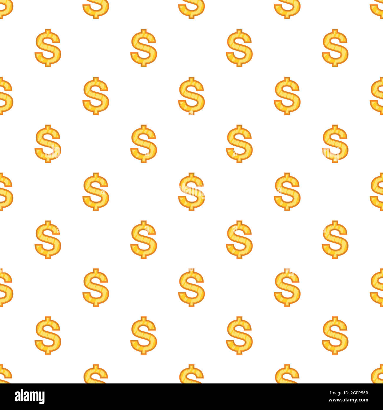 Dollar currency symbol pattern, cartoon style Stock Vector Image & Art ...