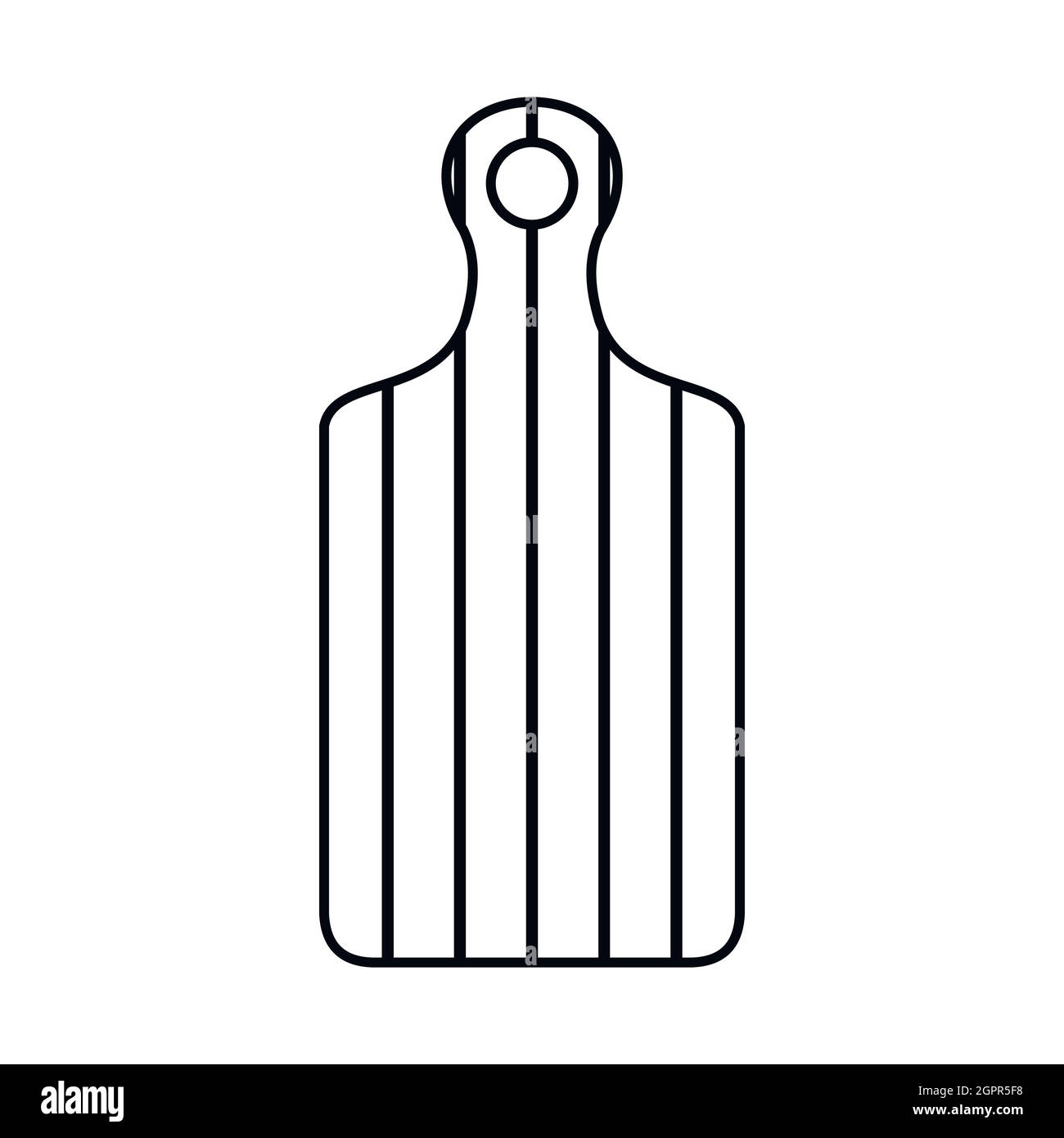 Wooden cutting board empty Stock Vector Images - Alamy