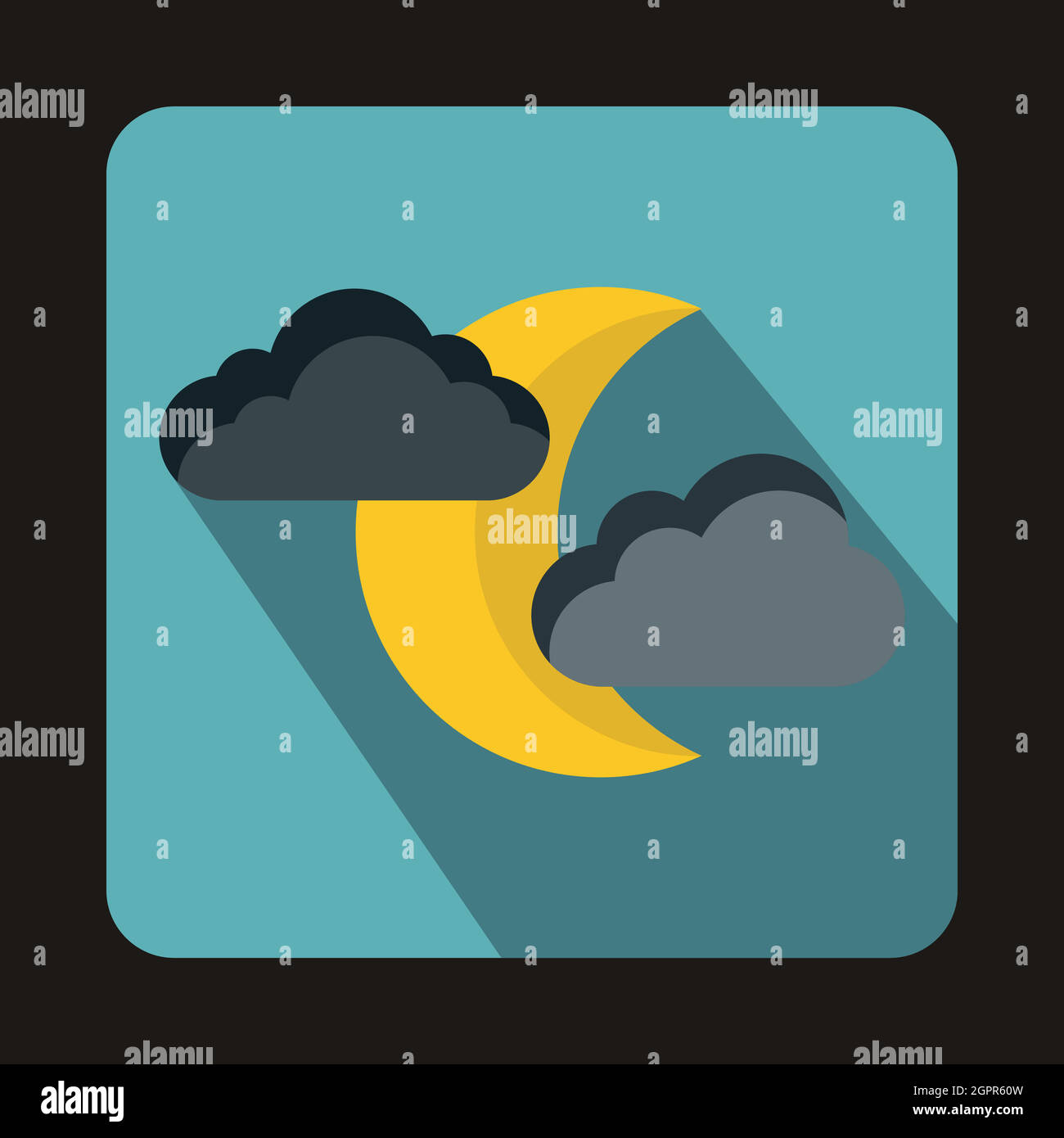 Moon clouds astrology Stock Vector Images - Alamy