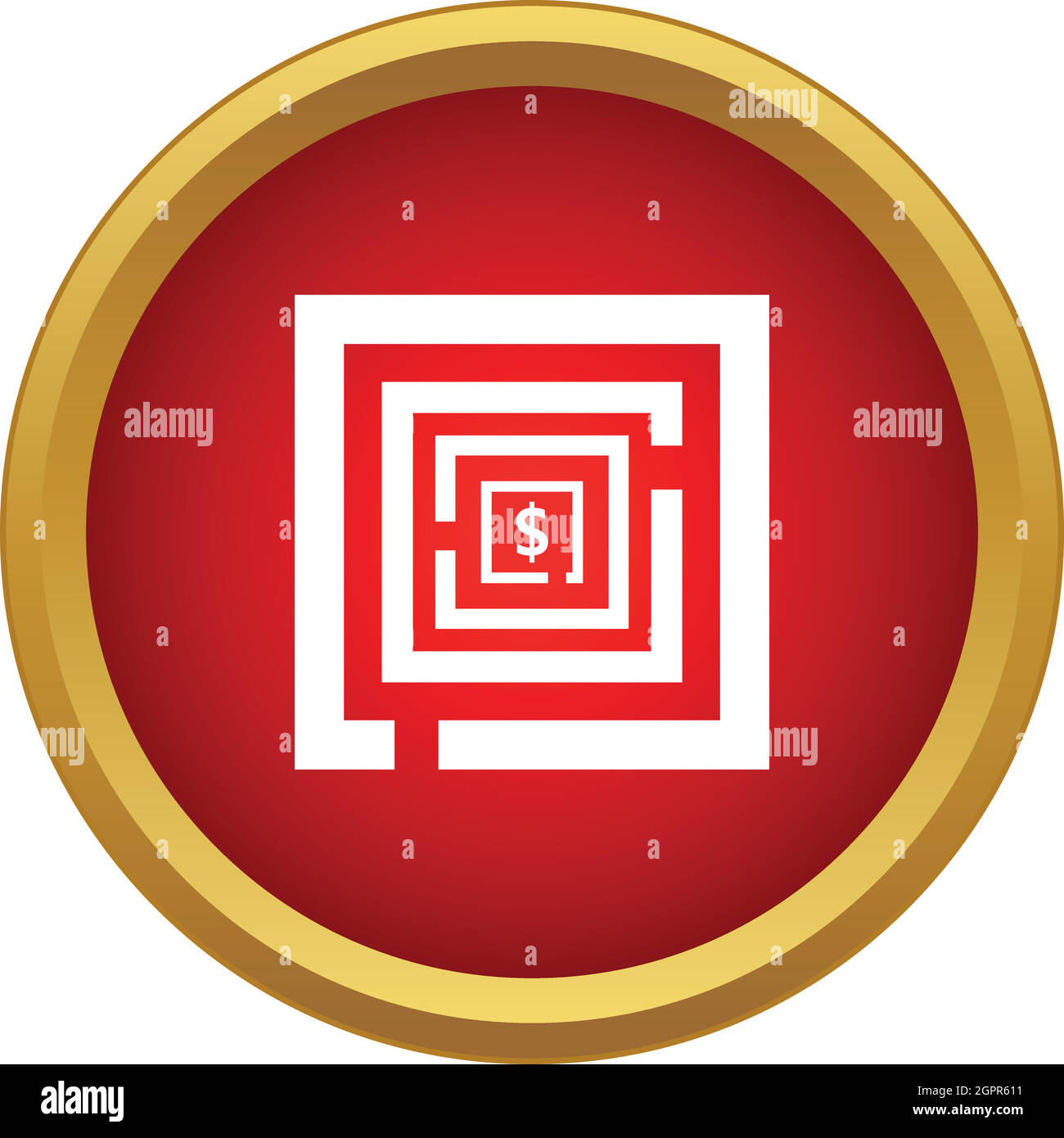 Round simple maze hi-res stock photography and images - Alamy