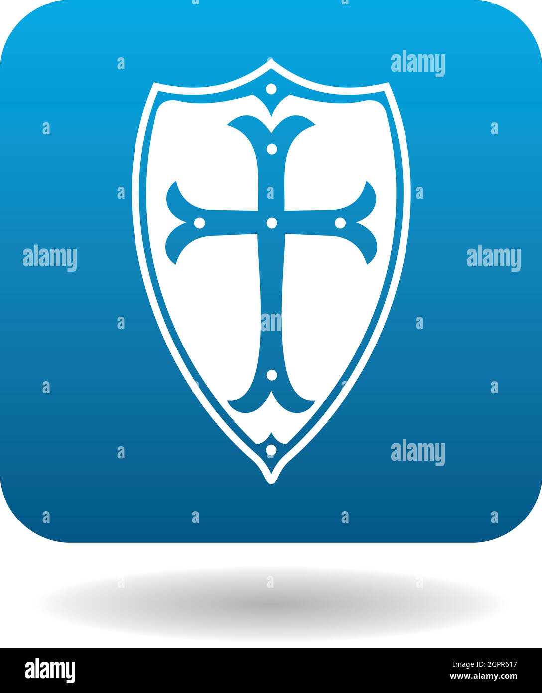 Combat shield icon, simple style Stock Vector Image & Art - Alamy