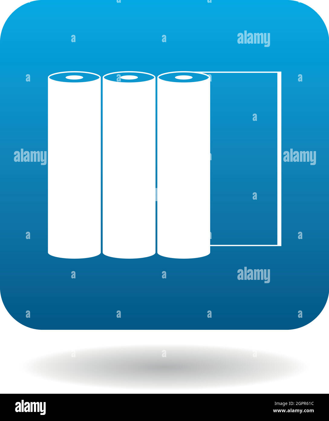 Paper rolls icon in simple style Stock Vector Image & Art - Alamy
