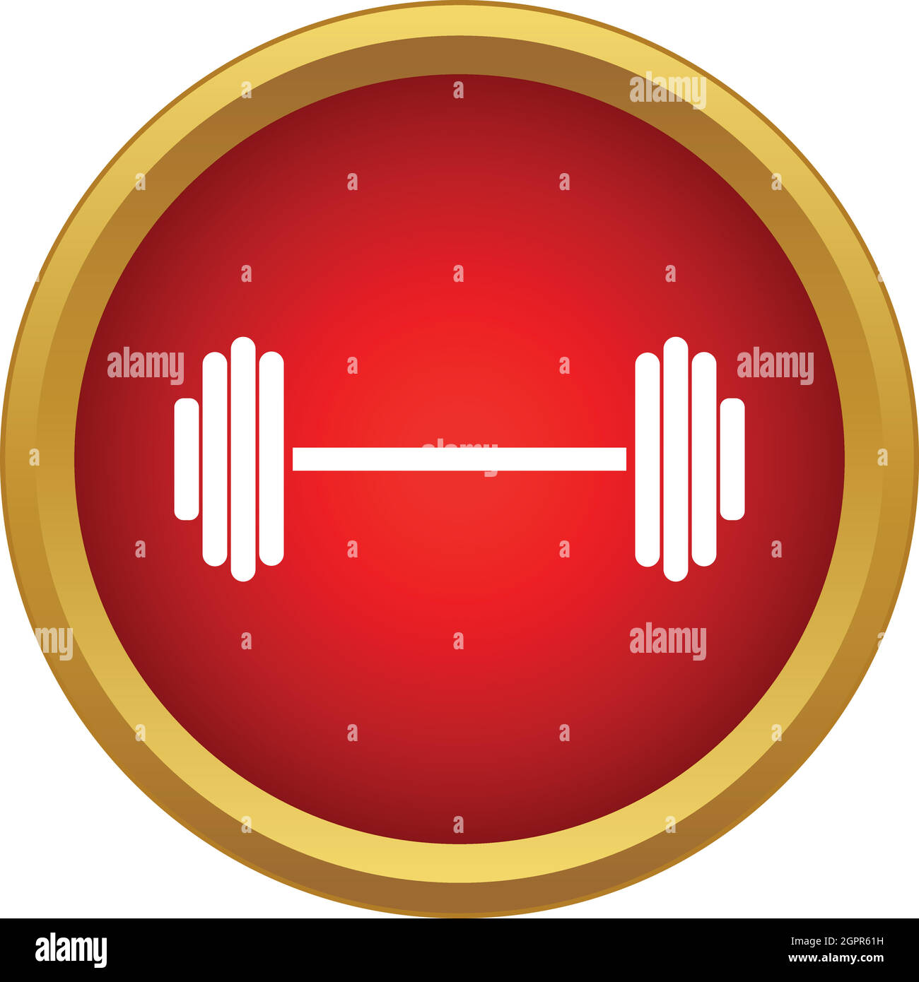 Barbell in gym Stock Vector Images - Alamy