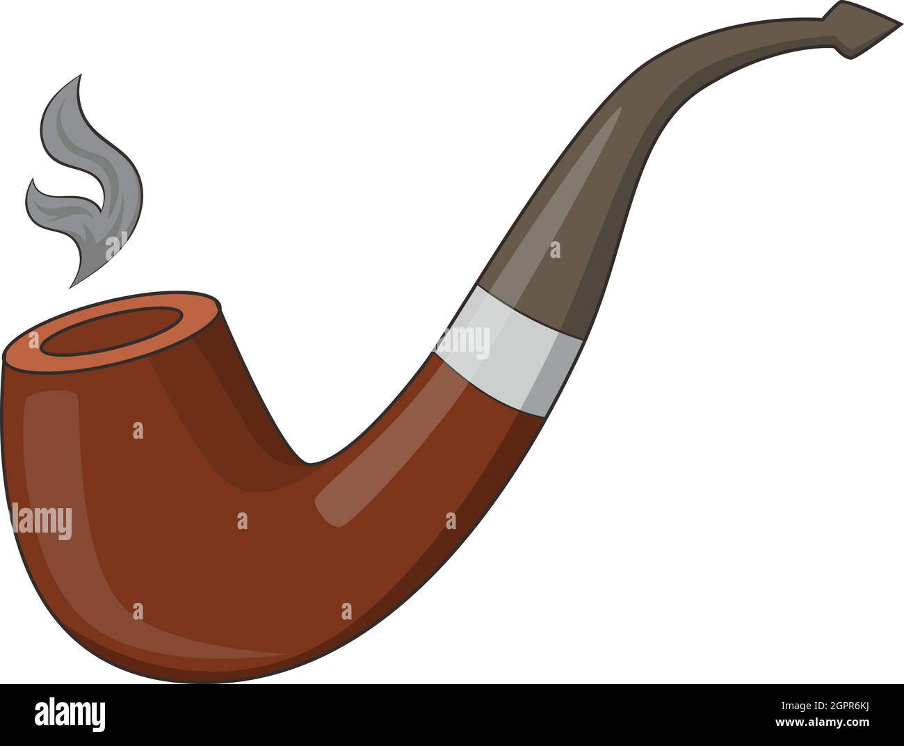Wooden pipe icon, cartoon style Stock Vector Image & Art - Alamy