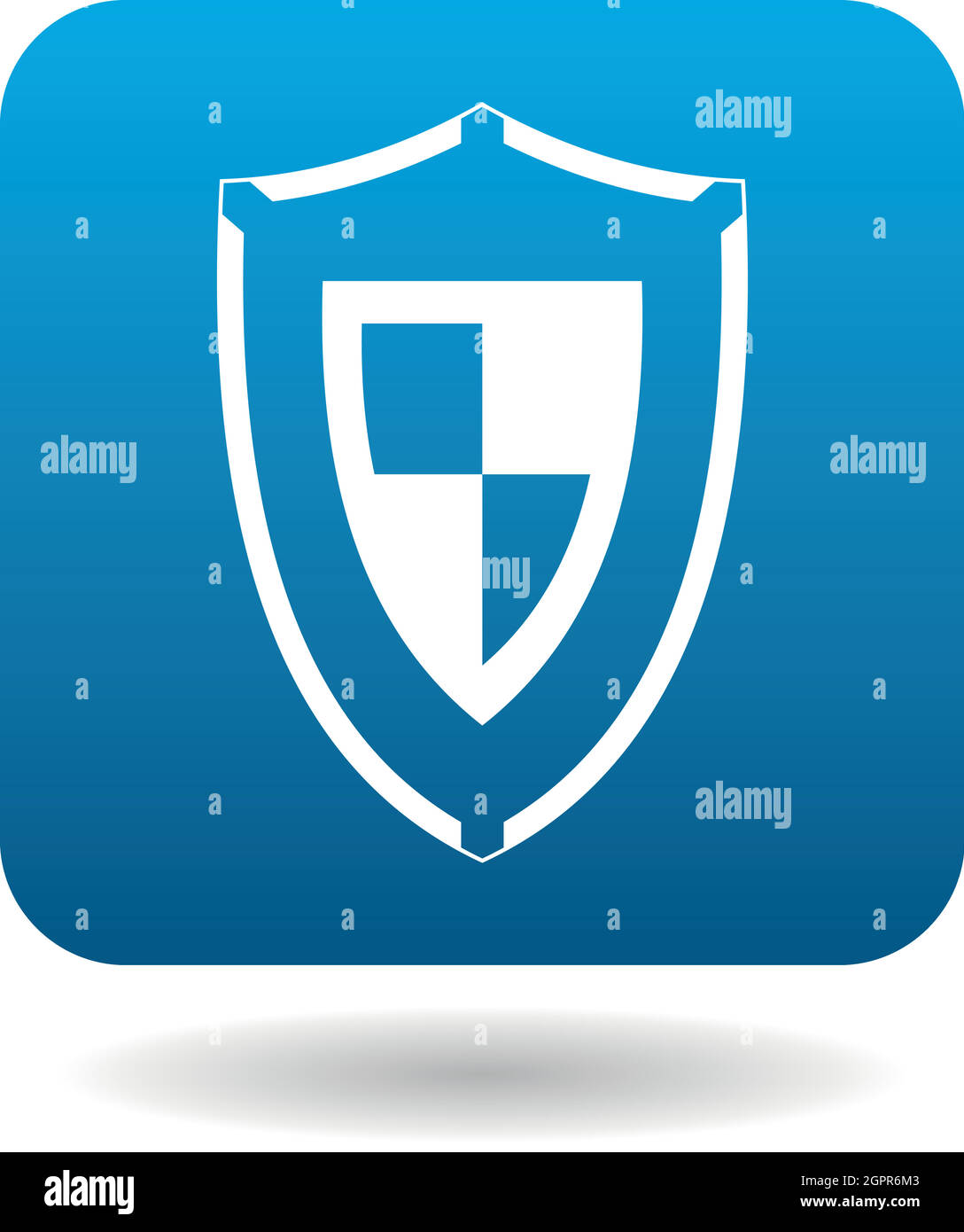 Combat shield icon, simple style Stock Vector Image & Art - Alamy