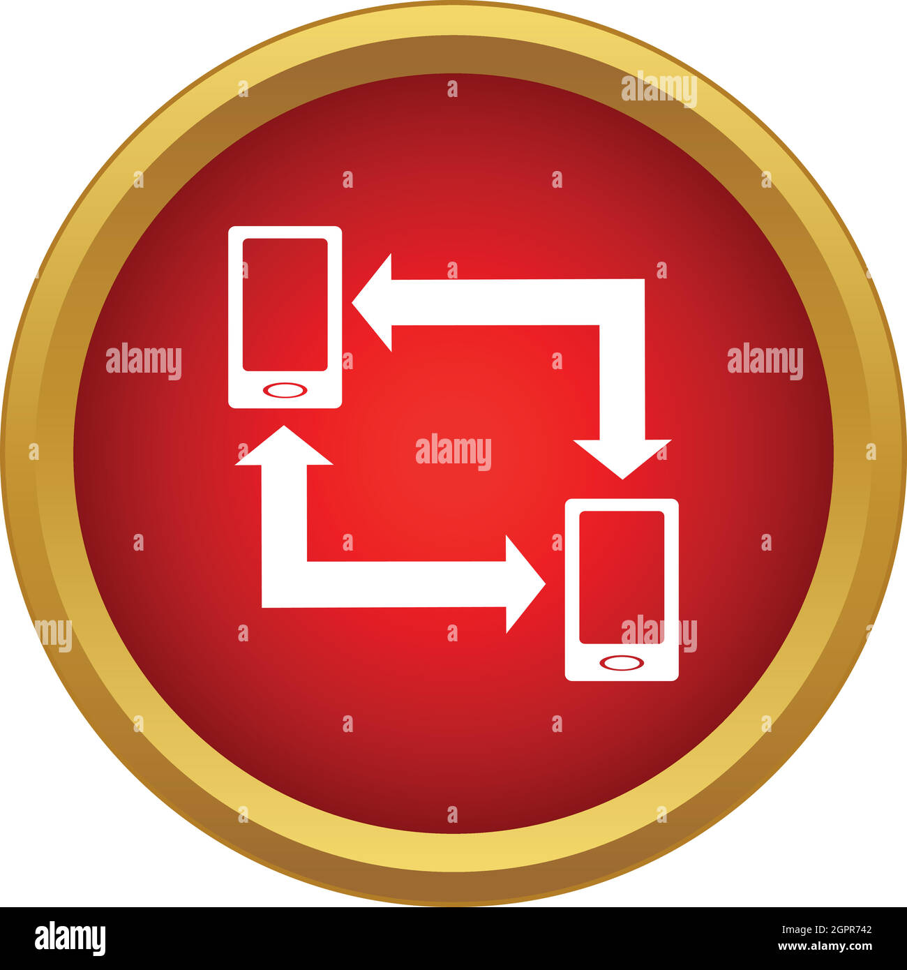 Phone icon digital space Stock Vector Images - Alamy