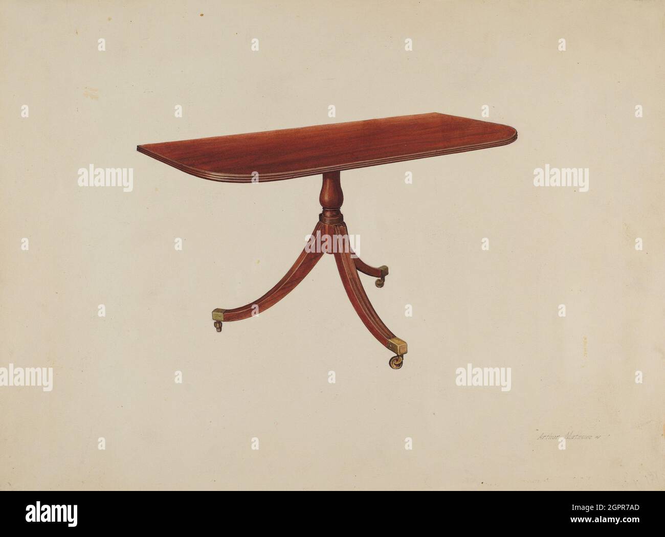 Duncan Phyfe Table, c. 1938 Stock Photo - Alamy